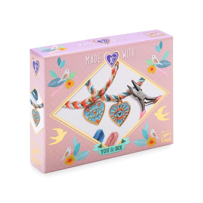 Djeco Duo Jewels - Friendships and Hearts | Creative Jewelry-Making Kit ...
