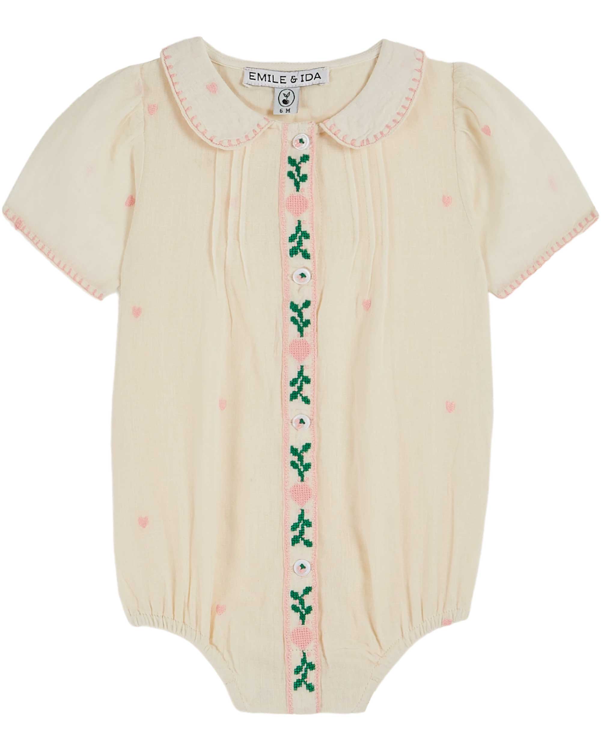 Emile et Ida Baby Girl Embroidered Overall in Off-White – Adorable ...