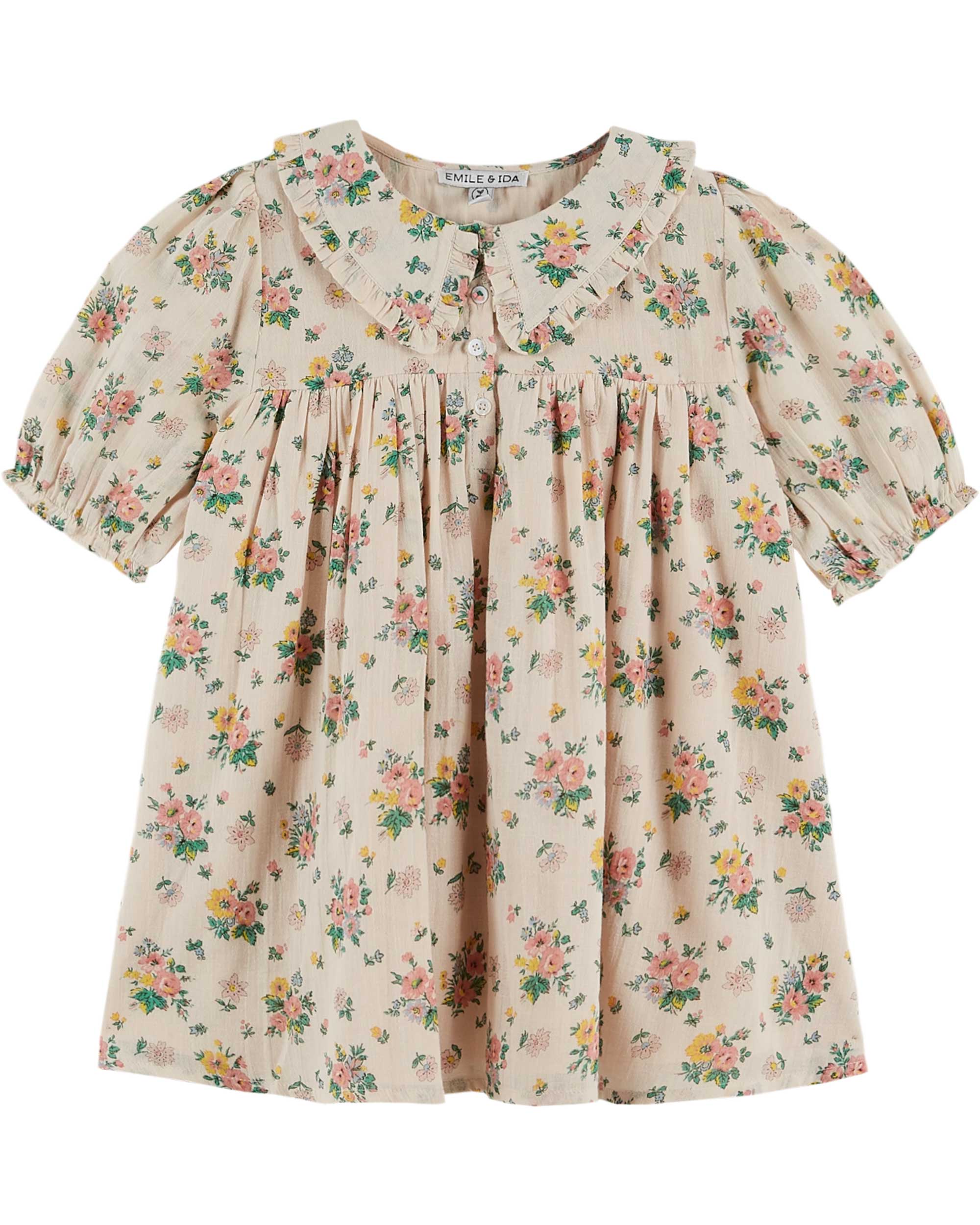 Emile et Ida Girl's Spring Pink Dress - Soft & Floral Elegance – birds ...
