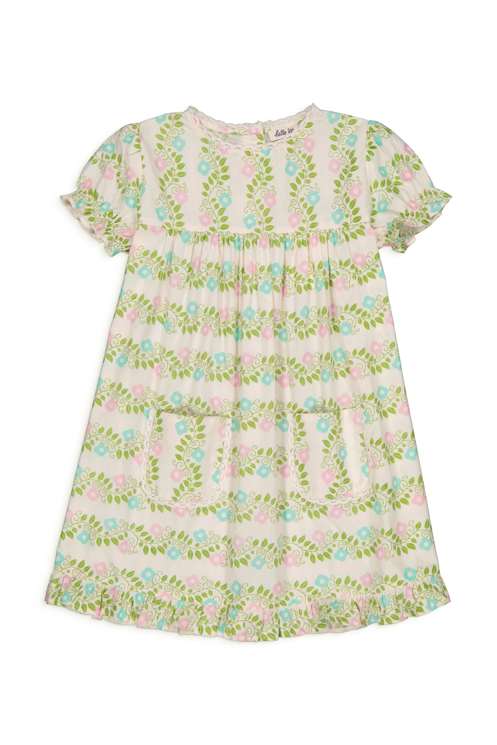 Hello Simone Dress Girl Louisa Farandole Ecru – Elegant & Stylish Girls ...