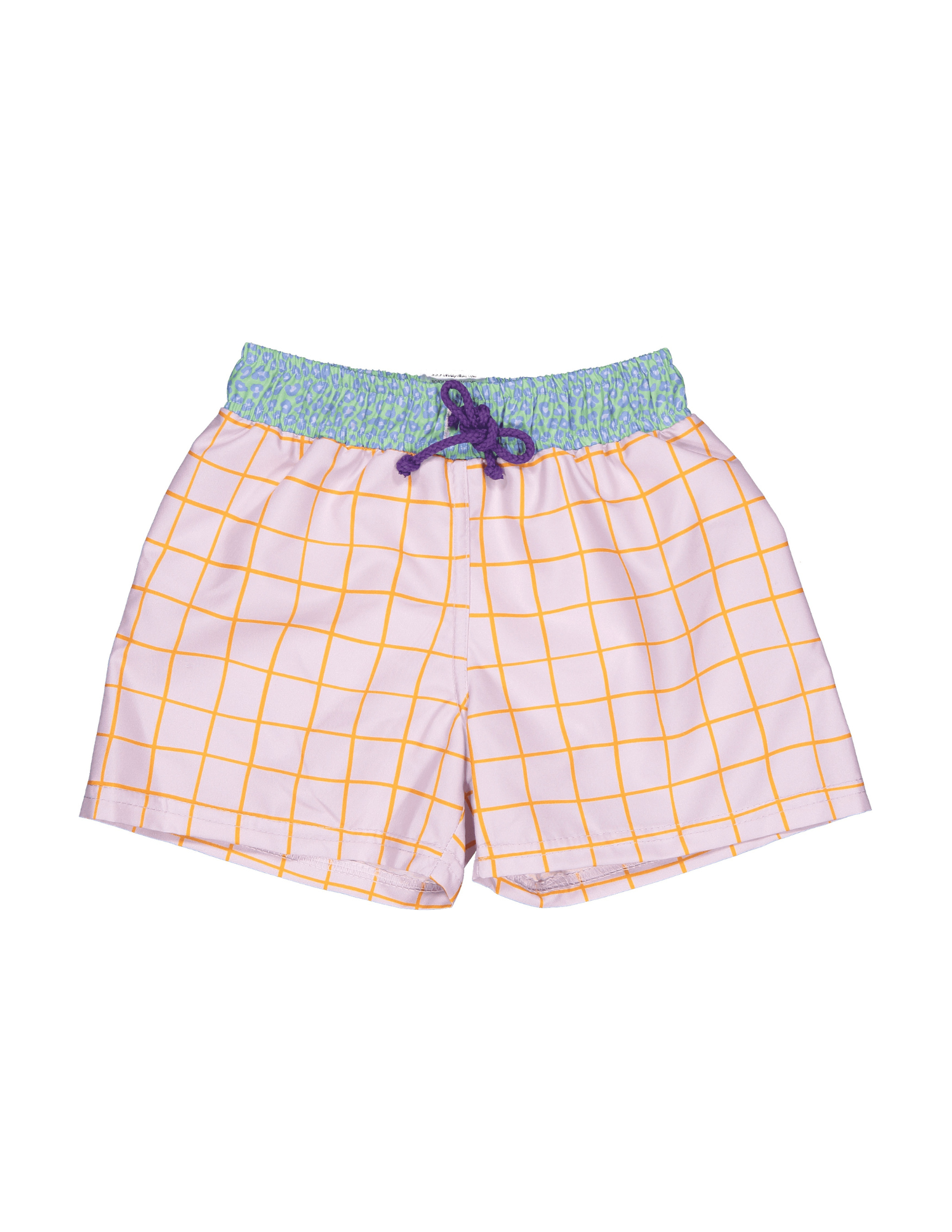 Paper Boat Swimshorts – Lilac Squares | Stylish & Comfy Kids Swimwear ...