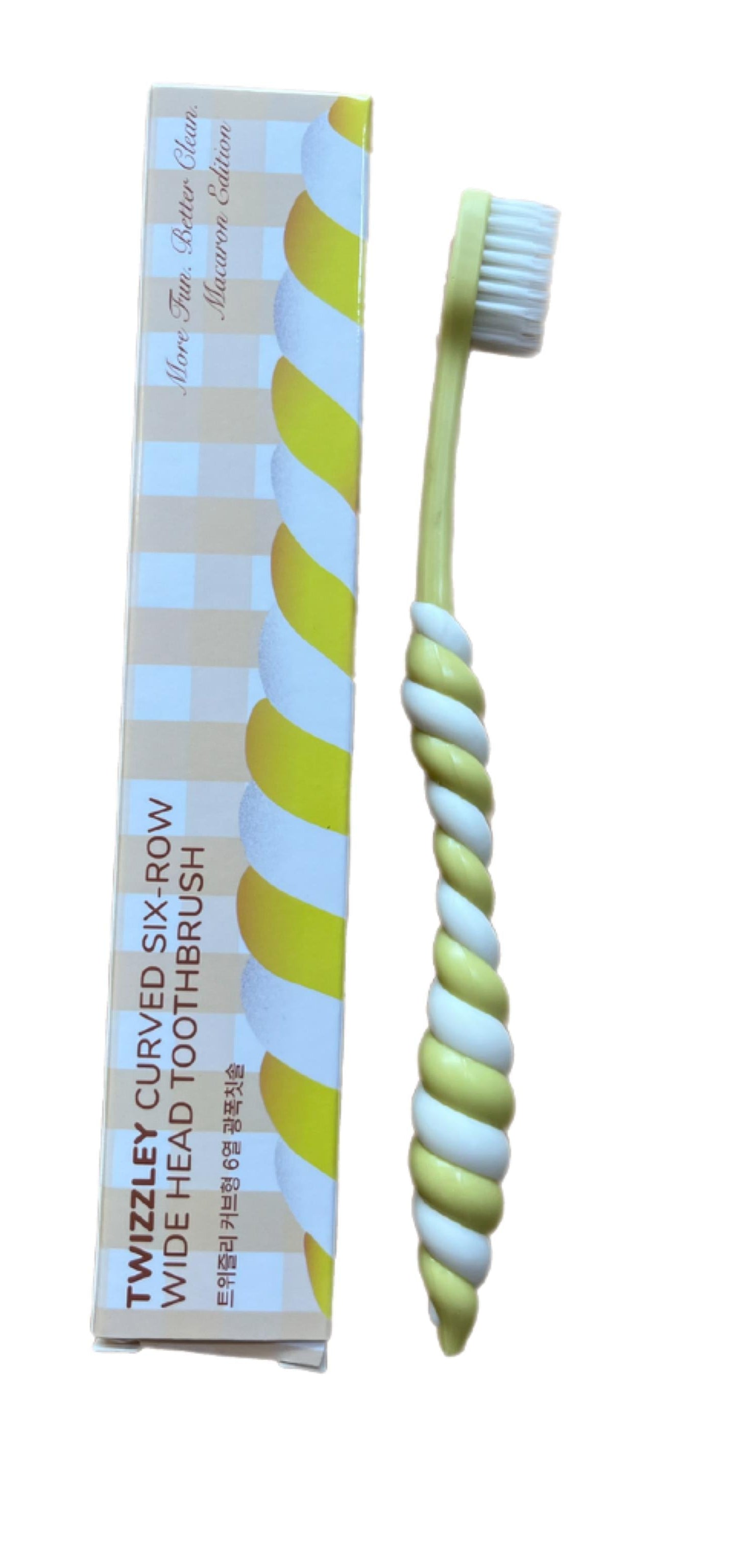 Twizzley Toothbrush Curved – Macaron Edition Yellow | Gentle Toothbrush ...
